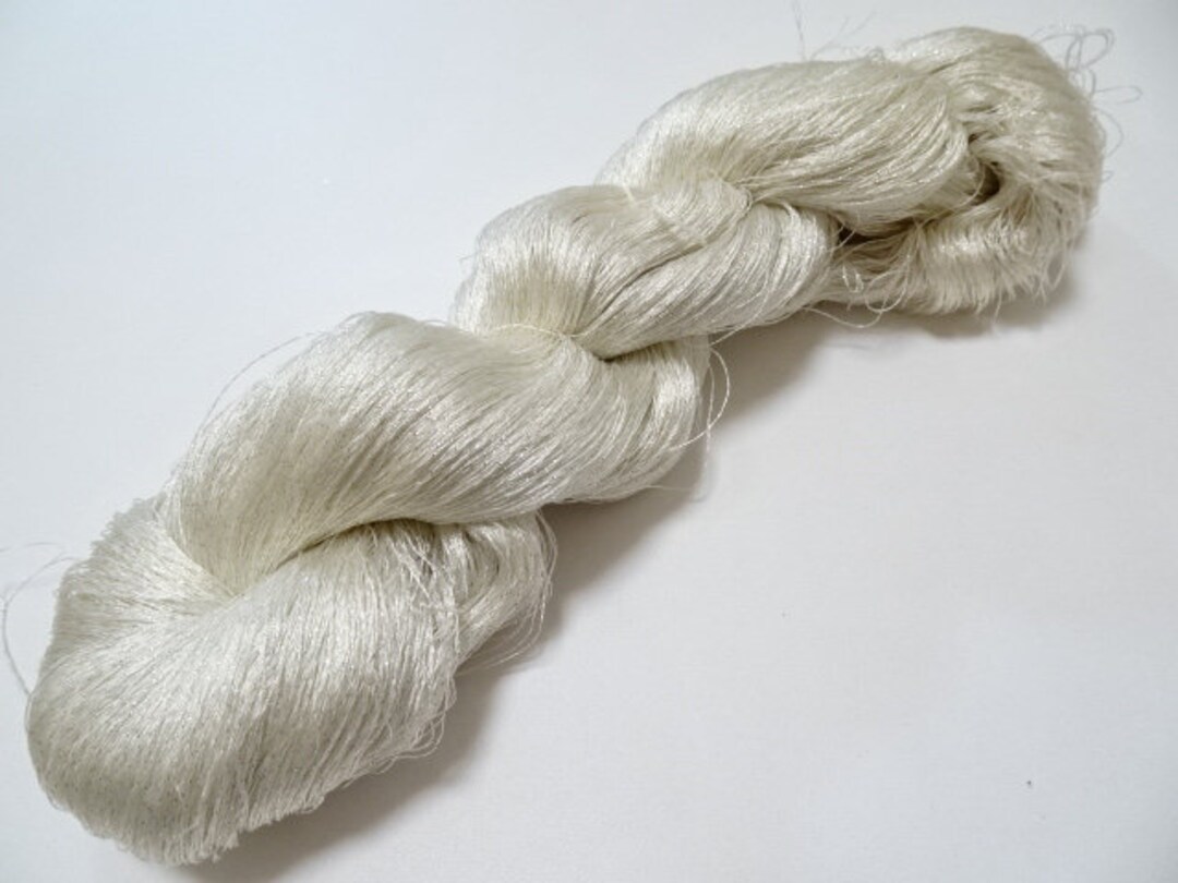 Japanese Vintage High Class Rare Silk Thread Mixture of Silver ...