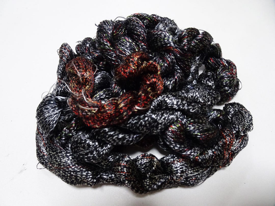 Japanese Vintage Super Rare Mud Dyeing Kasuri Loose Twisted Silk Thread ...