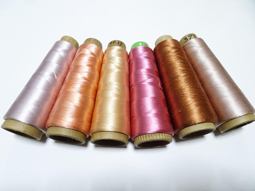 Special Price!! Japanese Vintage Silk Thread 6sets 6000M Embroidery ...