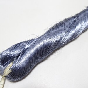 Japanese Vintage Rare Superb Pure Silver Leaf Thread Color SA107 2000M ...