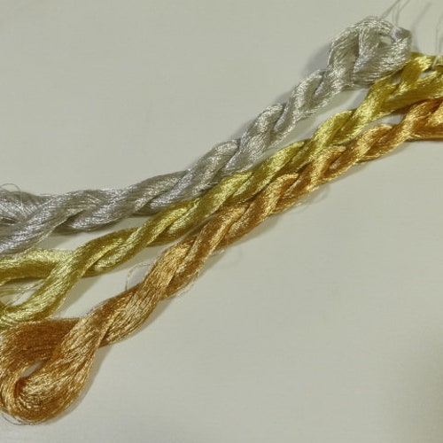 Japanese Vintage Rare Superb Pure Silver Leaf Thread Color - Etsy