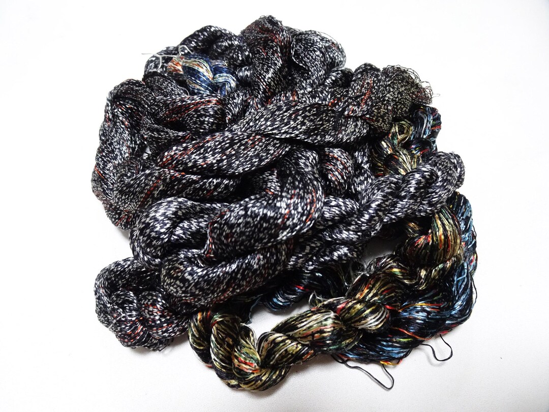 Japanese Vintage Super Rare Mud Dyeing Kasuri Loose Twisted Silk Thread ...
