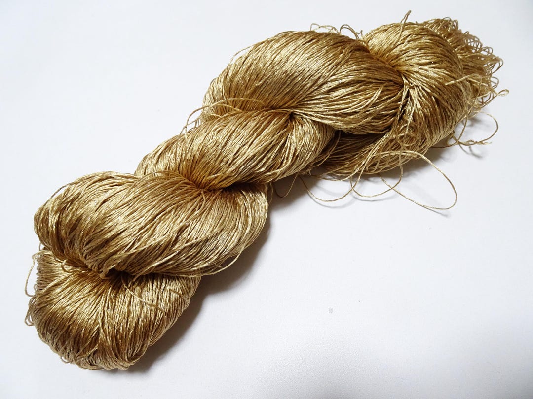 Japanese Vintage High Class Rare Silk Thread Mixture of Gold Embroidery ...