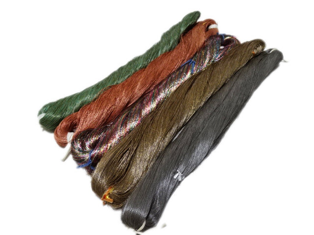 Japanese Vintage Metallic Thread 5sets Embroidey 5000M 6956 - Etsy