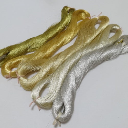 Japanese Vintage Gold Leaf Thread 5sets Embroidey 5000M 3351 - Etsy