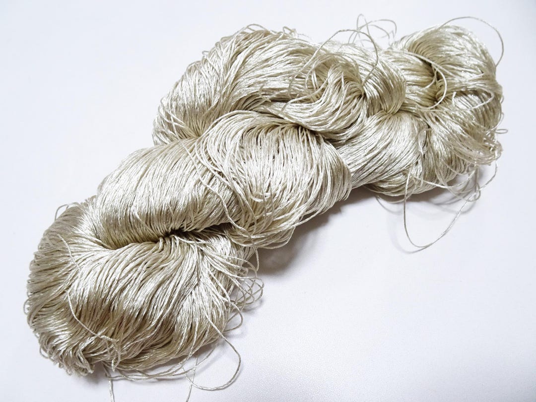 Japanese Vintage High Class Rare Silk Thread Mixture of Silver ...