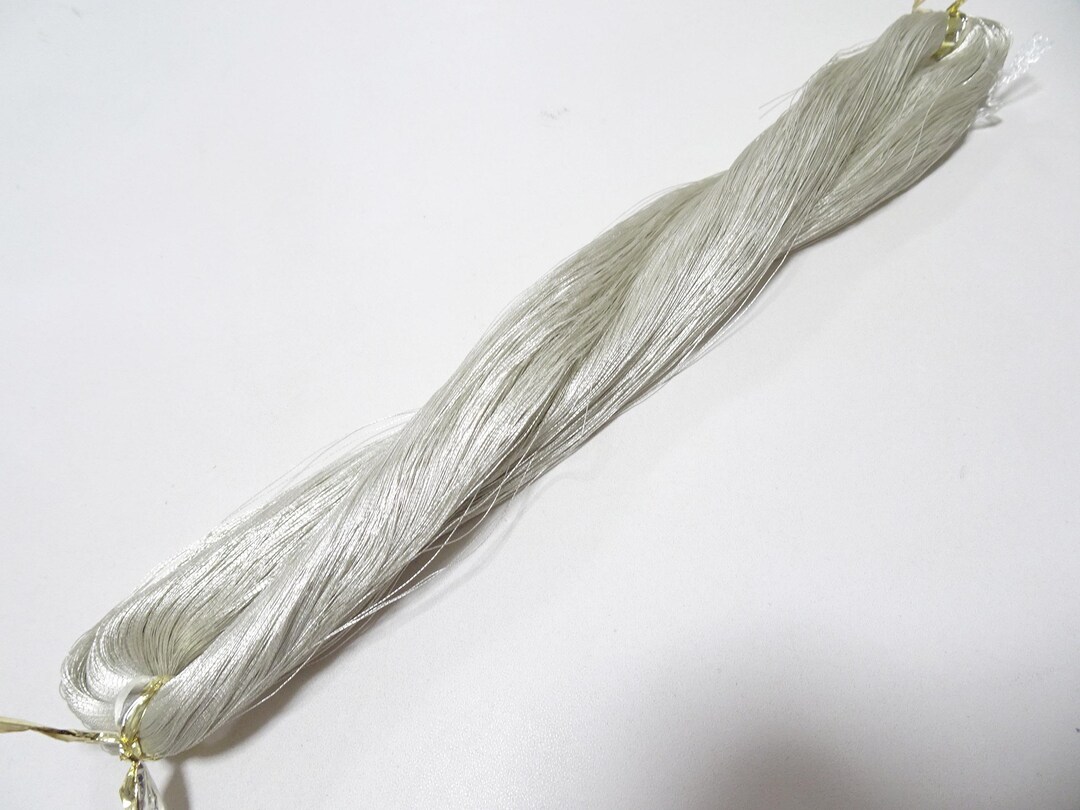 Japanese Vintage Superb Real Silver Leaf Thread SN1 Medium Matte ...