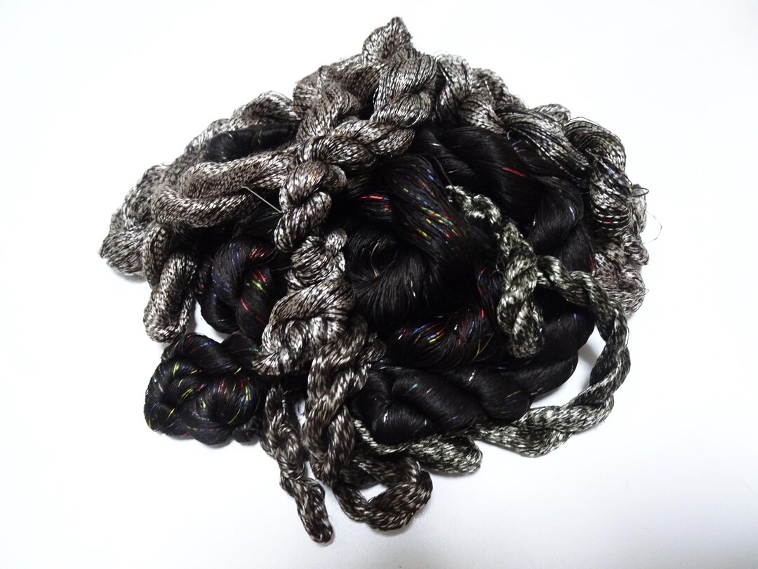 Japanese Vintage Super Rare Mud Dyeing Kasuri Loose Twisted Silk Thread ...