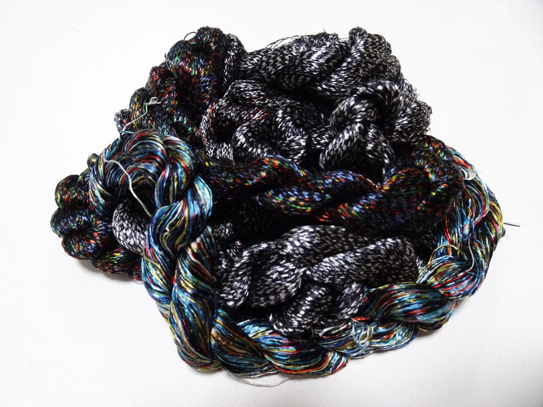 Japanese Vintage Super Rare Mud Dyeing Kasuri Loose Twisted Silk Thread ...