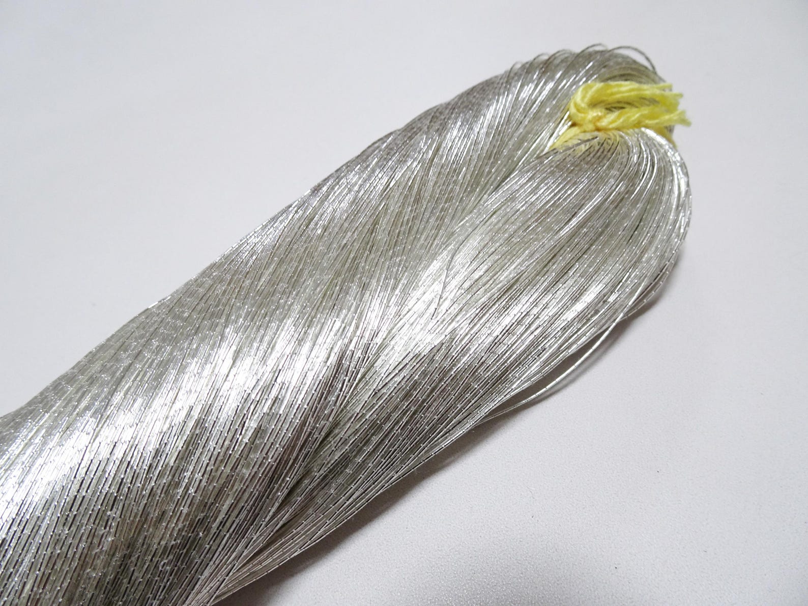Japanese Vintage Real Silver Leaf Thread Kinkoma Embroidery S8 0.55 Mm ...