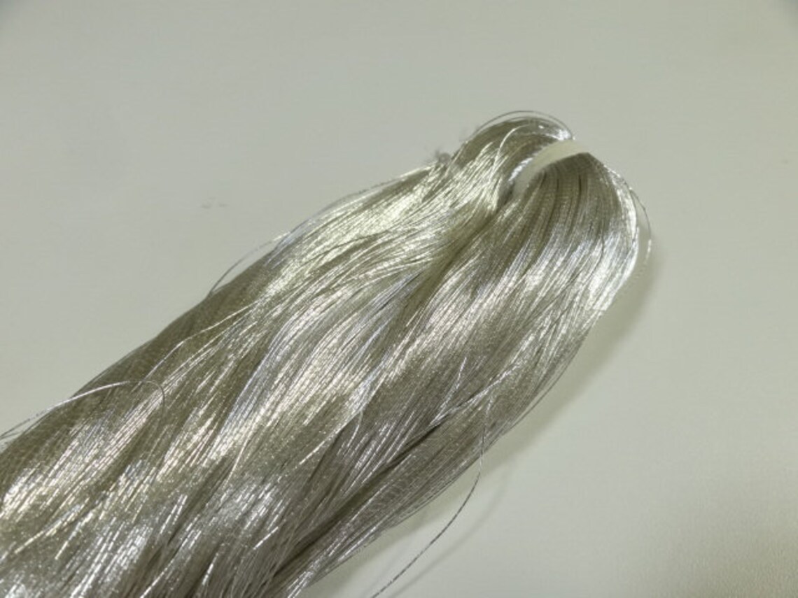 Japanese Vintage Superb Real Silver Leaf Thread S4 Embroidery - Etsy