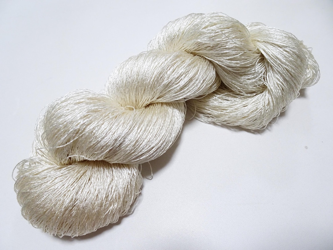 Japanese Vintage High Class Rare Silk Thread Mixture of Silver ...