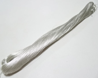 Japanese Vintage Superb Real Silver Leaf Thread SN1 Matte Embroidery ...