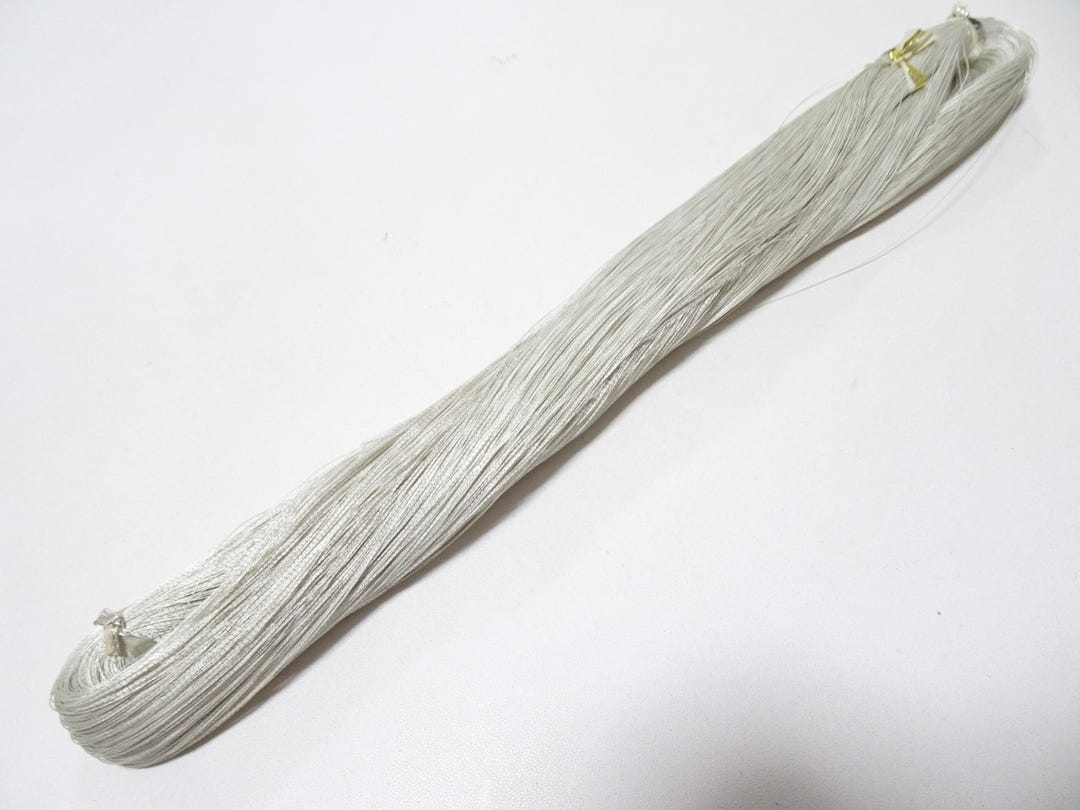 Japanese Vintage Superb Real Silver Leaf Thread SN1 Matte Embroidery ...
