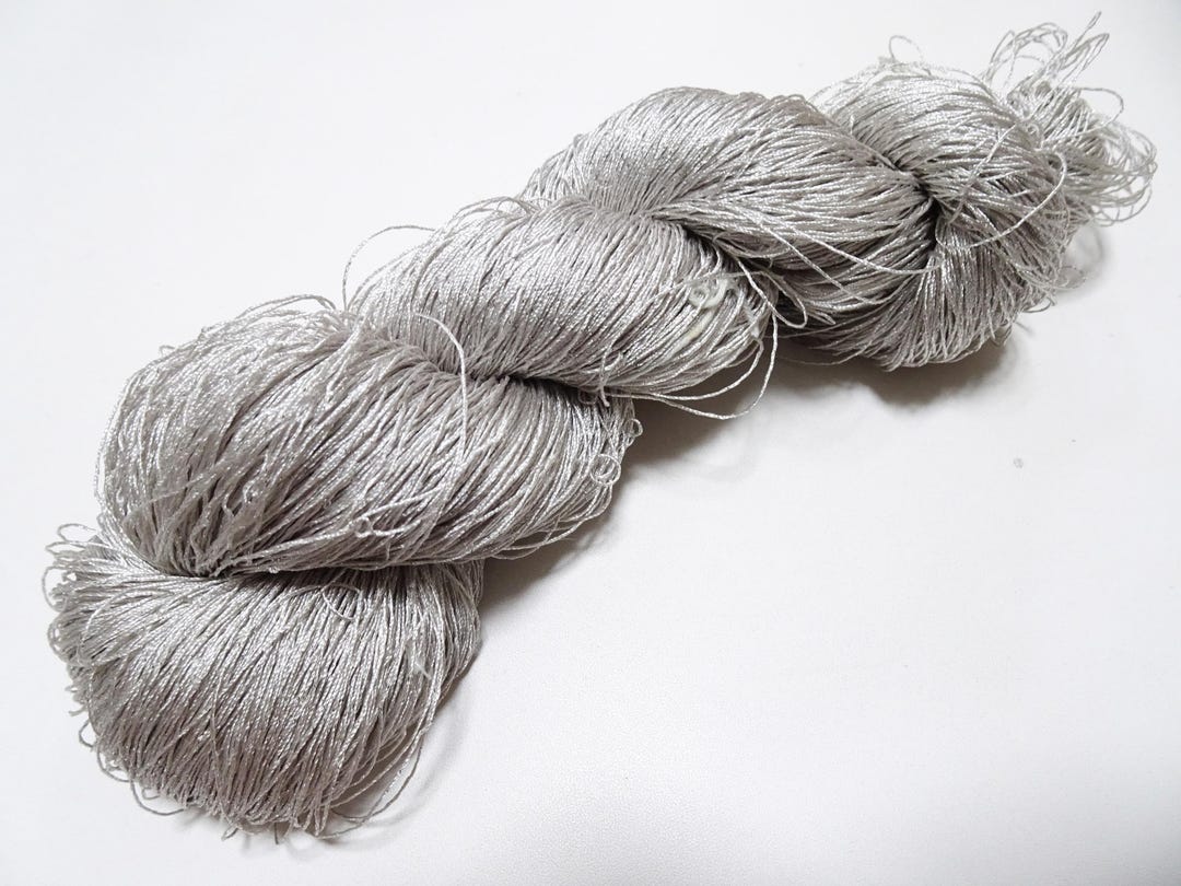 Japanese Vintage High Class Rare Silk Thread Mixture of Silver ...
