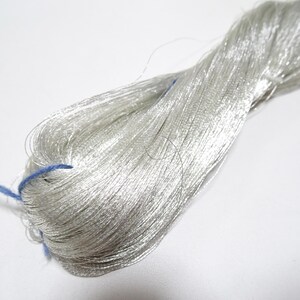 Japanese Vintage High Class Real Silver Leaf Thread 2.5 Embroidery ...
