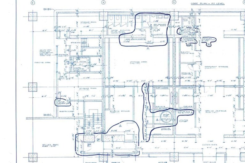 Mies Van Der Rohe Blueprint, One Illinois Center 111 E. Wacker Chicago ...