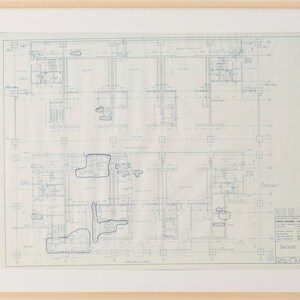Mies Van Der Rohe Blueprint, One Illinois Center 111 E. Wacker Chicago ...