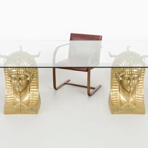 Monumental Brass Pharaoh’s Head Dining Table - Etsy