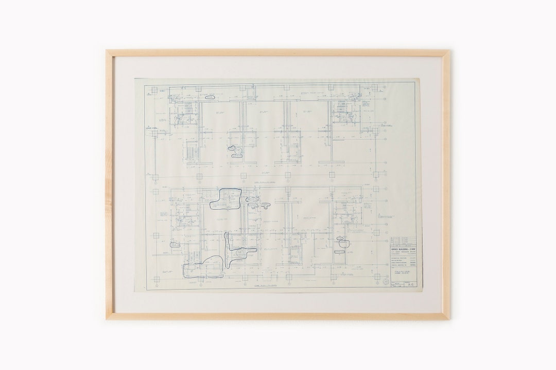 Mies Van Der Rohe Blueprint, One Illinois Center 111 E. Wacker Chicago ...