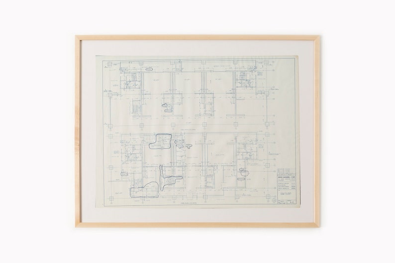 Mies Van Der Rohe Blueprint, One Illinois Center 111 E. Wacker Chicago ...