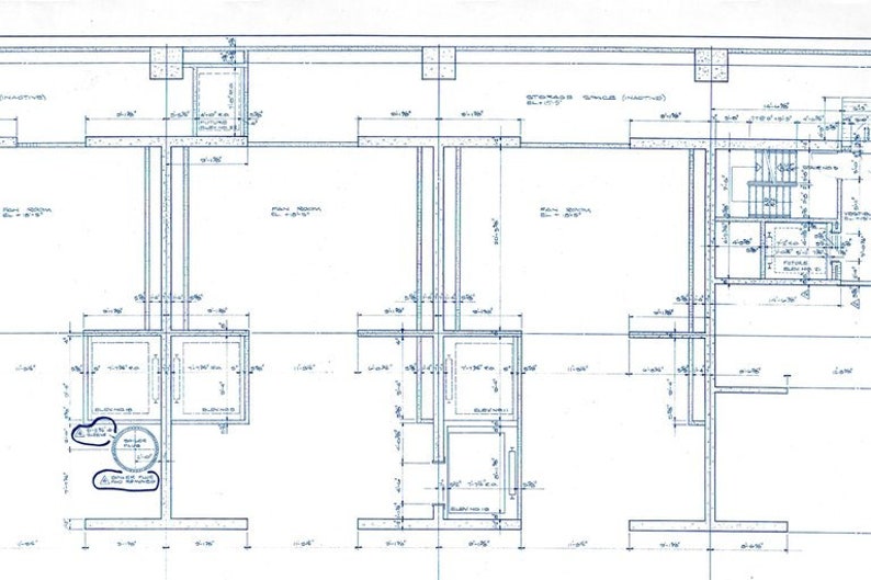 Mies Van Der Rohe Blueprint, One Illinois Center 111 E. Wacker Chicago ...