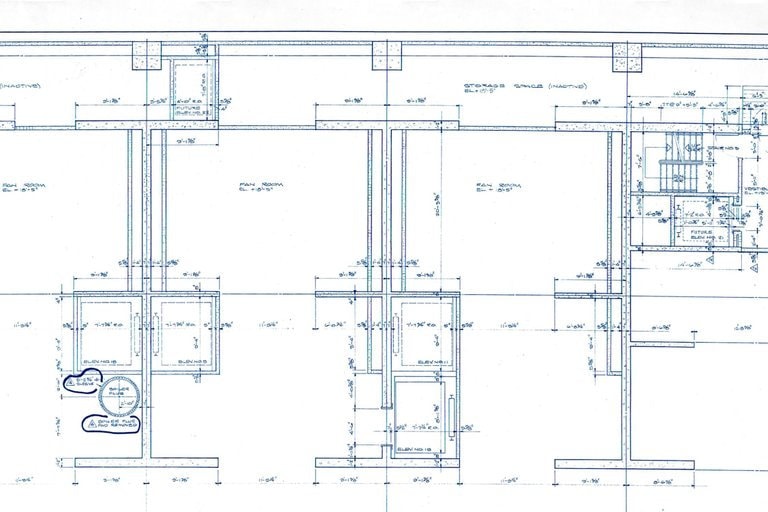 Mies Van Der Rohe Blueprint, One Illinois Center 111 E. Wacker Chicago ...