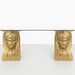 Monumental Brass Pharaoh’s Head Dining Table - Etsy