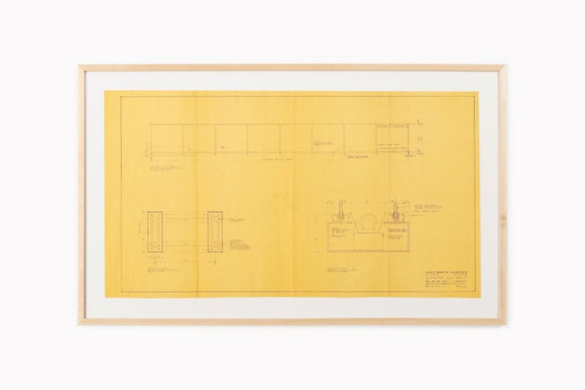Mies Van Der Rohe Blueprint, One Illinois Center 111 E. Wacker Chicago ...