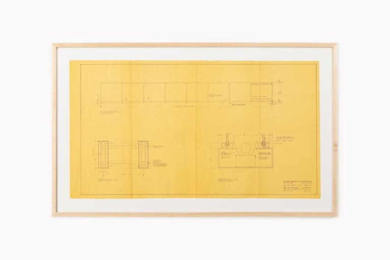 Mies Van Der Rohe Blueprint, One Illinois Center 111 E. Wacker Chicago ...