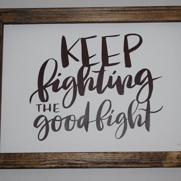 Keep Fighting - Etsy