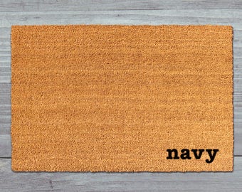 Navy rug | Etsy