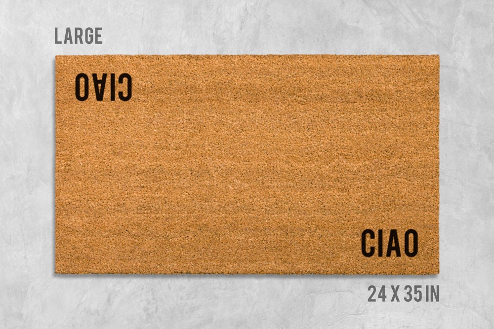 Ciao Doormat, Ciao Door Mat, Ciao Welcome Mat, Italian Welcome Mat ...
