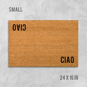 Ciao Doormat, Ciao Door Mat, Ciao Welcome Mat, Italian Welcome Mat ...
