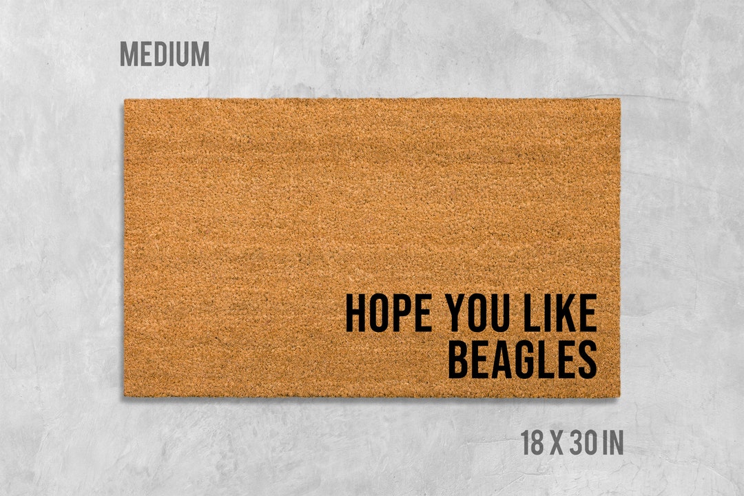 Hope You Like Beagles Doormat, Dog Doormat, Housewarming Gift, Birthday ...