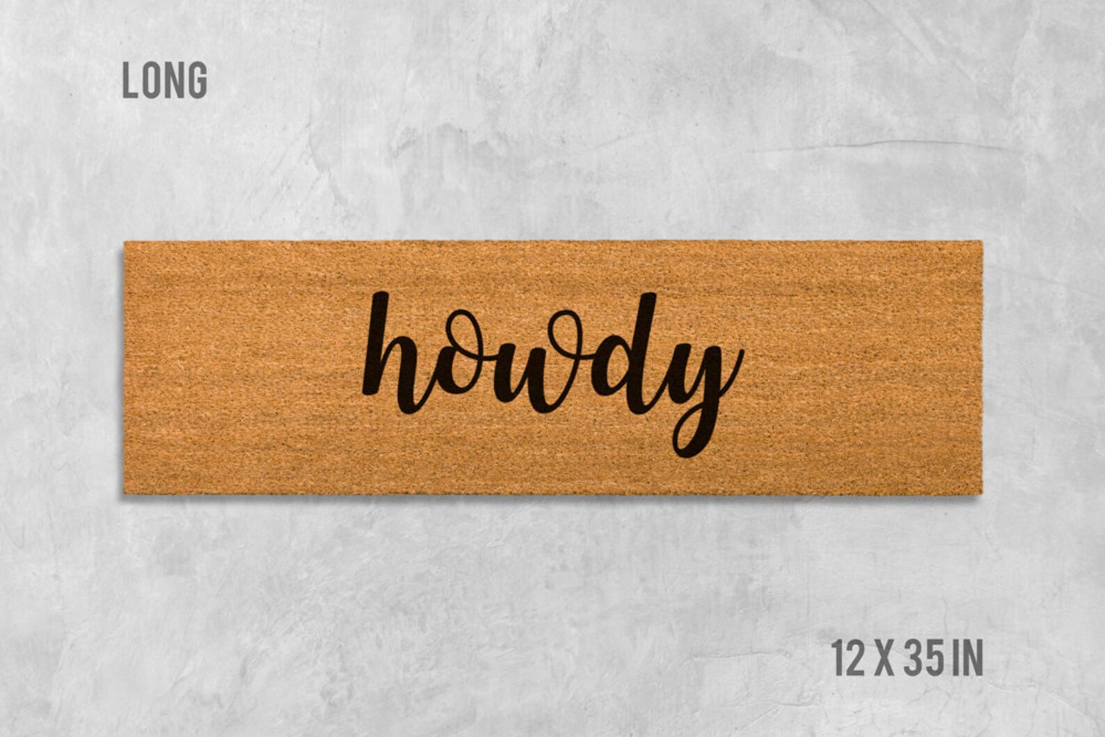 Howdy Doormat Howdy Door Mat Howdy Welcome Mat Howdy Mat - Etsy