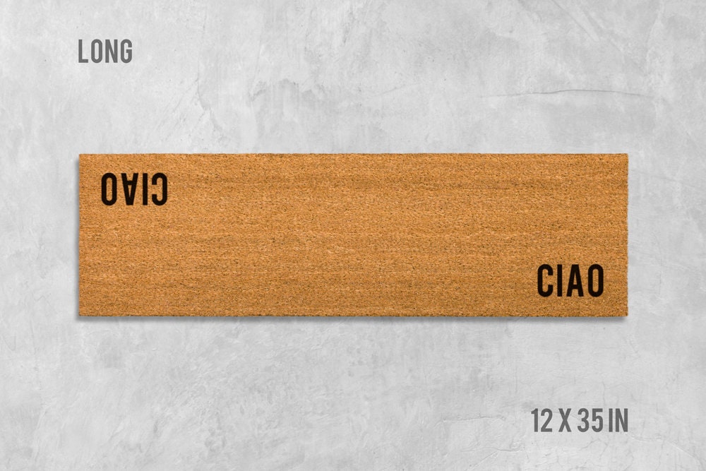 Ciao Doormat, Ciao Door Mat, Ciao Welcome Mat, Italian Welcome Mat ...