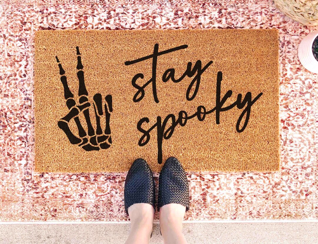 Stay Spooky Doormat Halloween Doormat Halloween Door Mat Spooky ...
