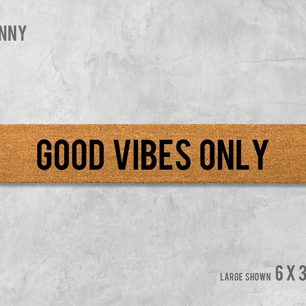 Good Vibes Only Door Mat - Etsy