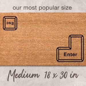 Enter Escape Doormat Keyboard Doormat Nerdy Gift Welcome Mat Cool ...