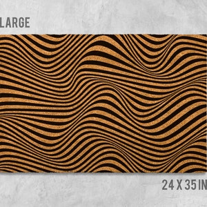 Op Art Waves Doormat Op Art Doormat Optical Illusion - Etsy