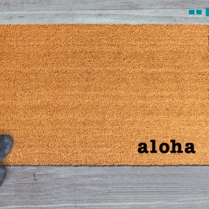Aloha Doormat, Aloha Door Mat, Aloha Welcome Mat, Hawaii Doormat ...
