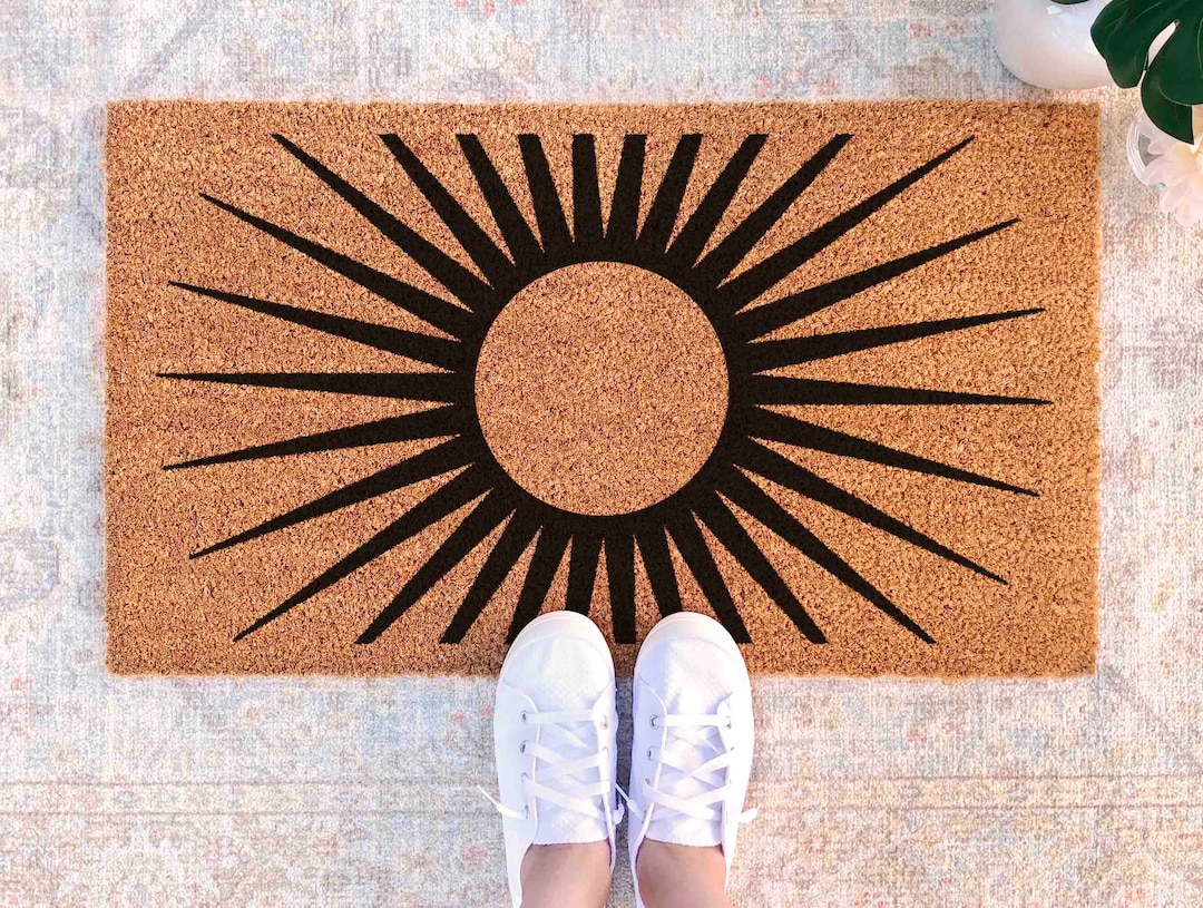 Midcentury Doormat Boho Door Mat Minimalist Door Mat Custom Welcome Mat ...