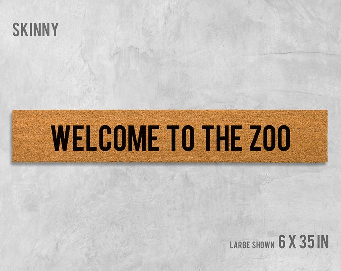 Welcome to the Jungle Door Mat Welcome to the Jungle Doormat - Etsy