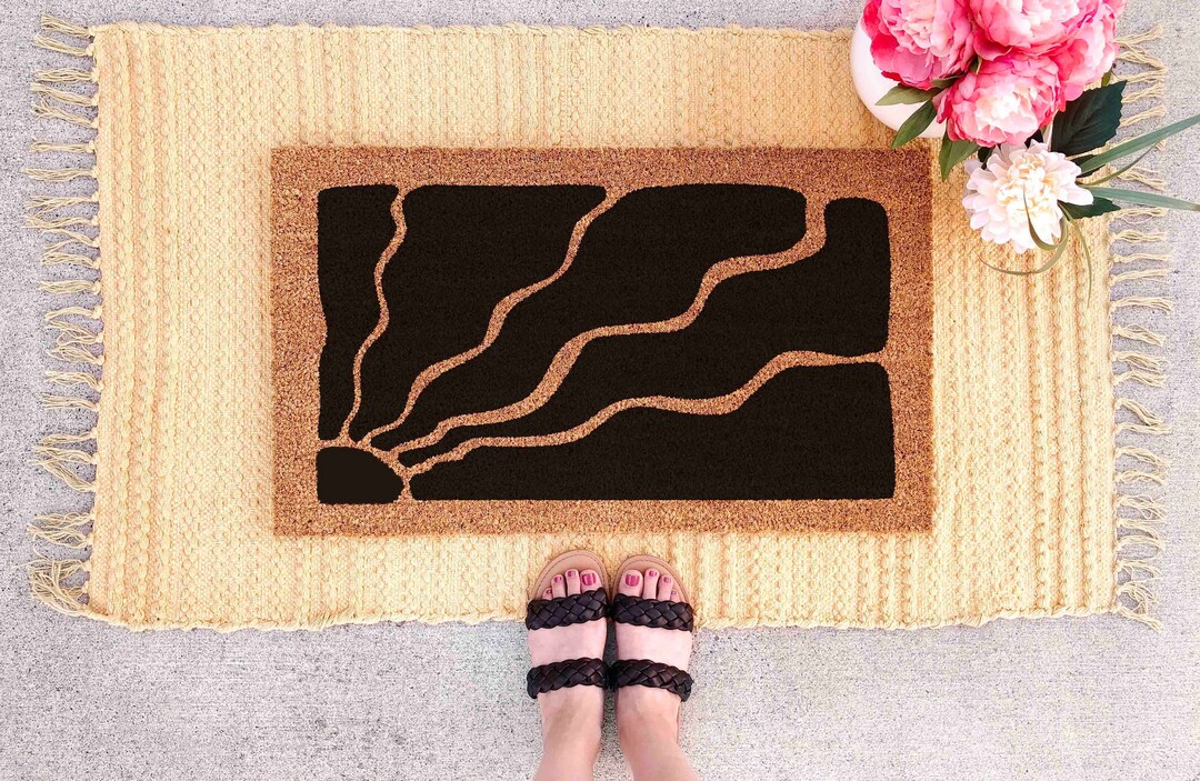 Modern Doormat Modern Door Mat Minimalist Welcome Mat Modern Gift ...