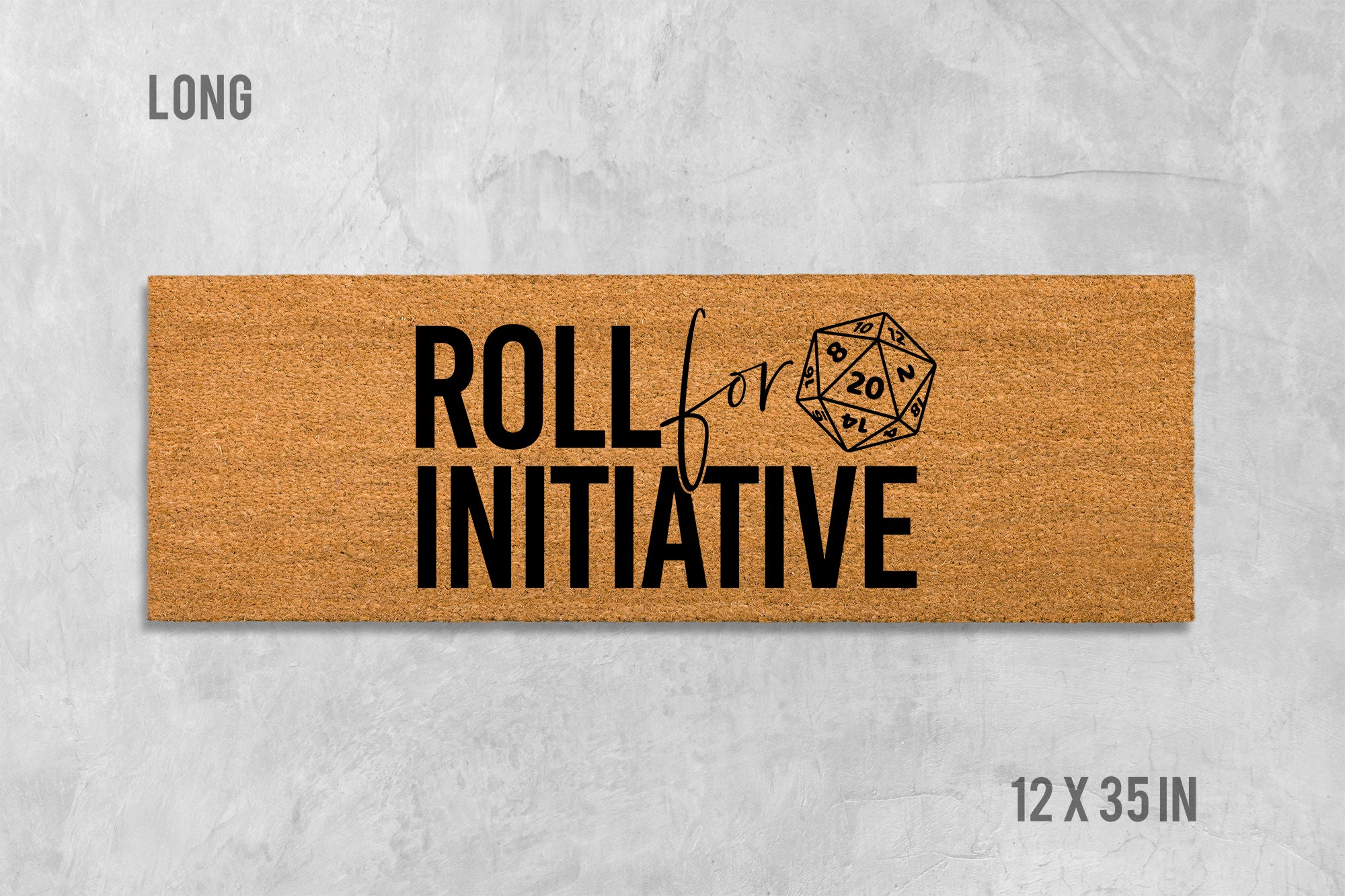 Roll for Initiative Doormat Dungeons and Dragons Doormat D&D - Etsy