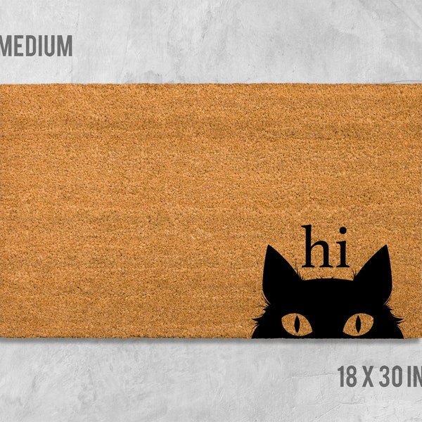Cat Door Mat - Etsy