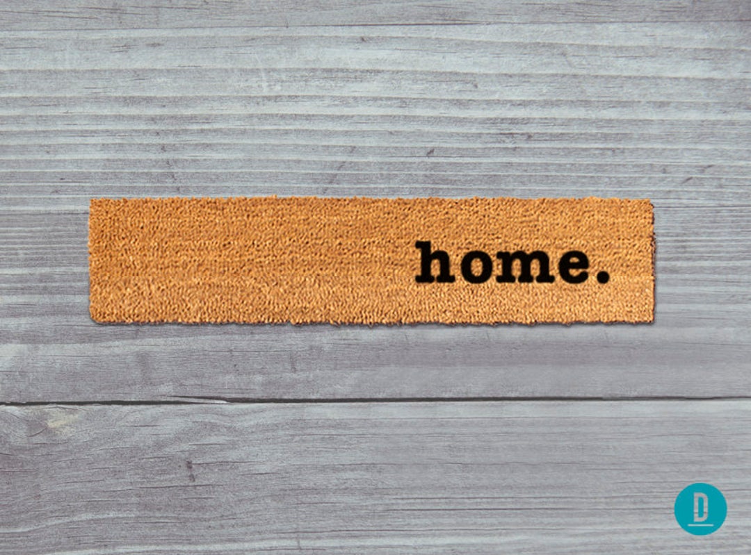 Home Skinny Doormat, Home Door Mat, Home Welcome Mat, Home Skinny Door ...