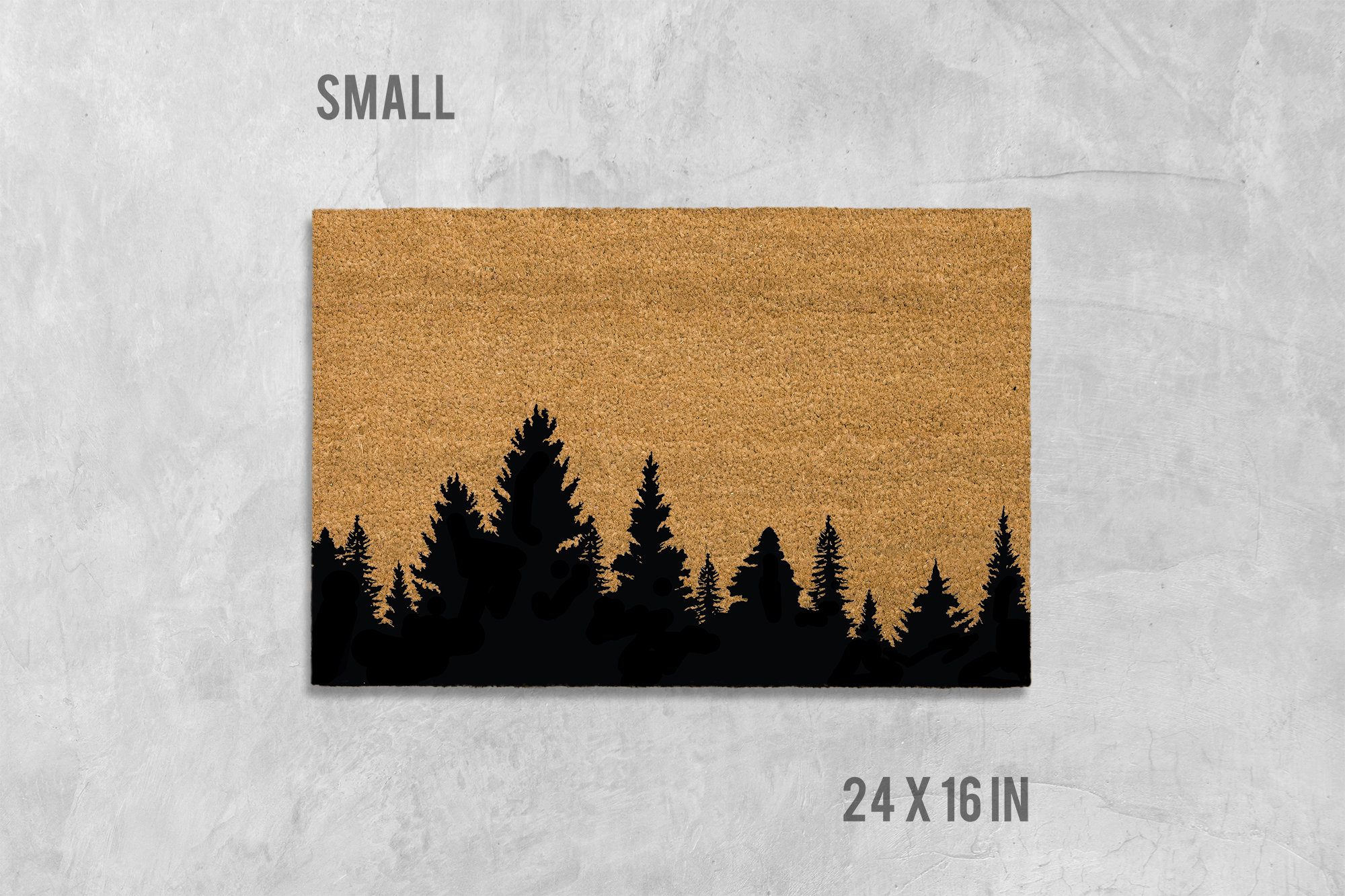 Treeline Doormat Tree Line Doormat Forest Doormat Forest - Etsy