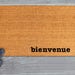 Bienvenue Doormat, Bienvenue Door Mat, Bienvenue Mat, Welcome Mat ...
